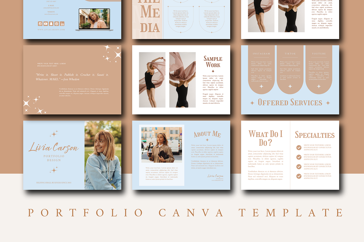 PORTFOLIO CANVA TEMPLATE