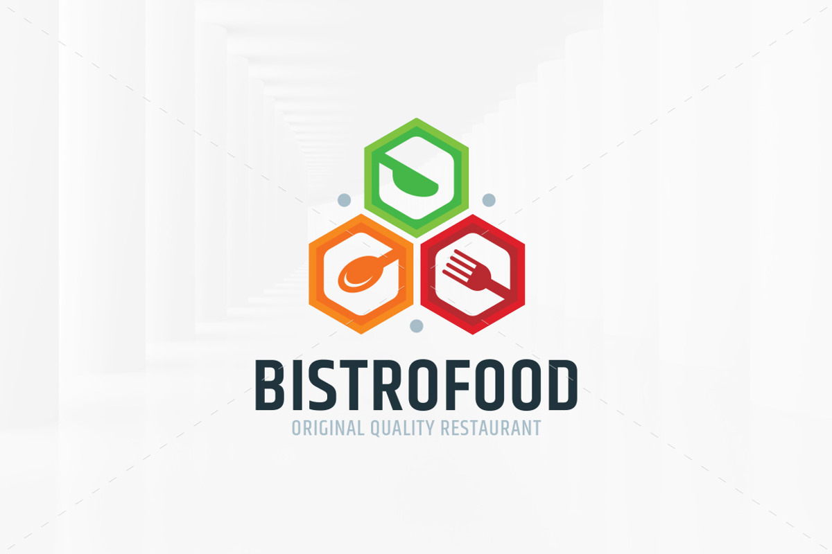 Bistro Food Logo Template, a Branding & Logo Template by LOGOMAGINE