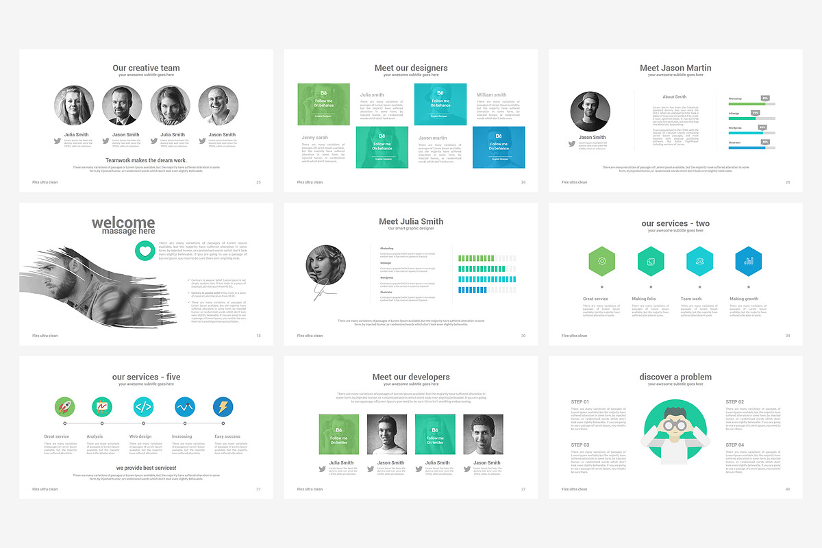 Flex Keynote Presentation Template, a Presentation Template by Crevo Studio
