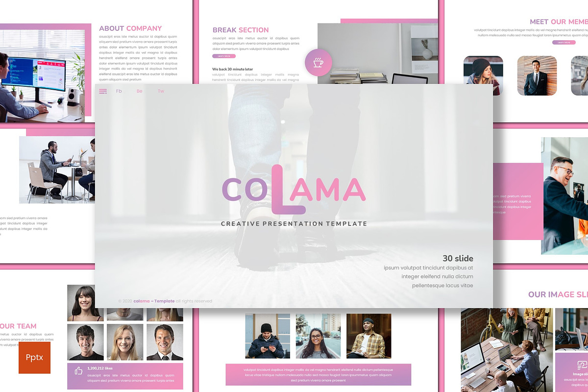 Colama - Powerpoint Template, a Presentation Template by inspirasign