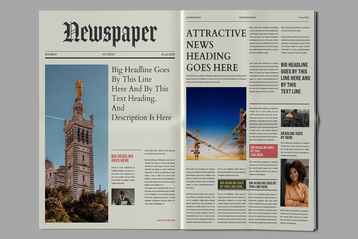 Modern And Editable Newspaper