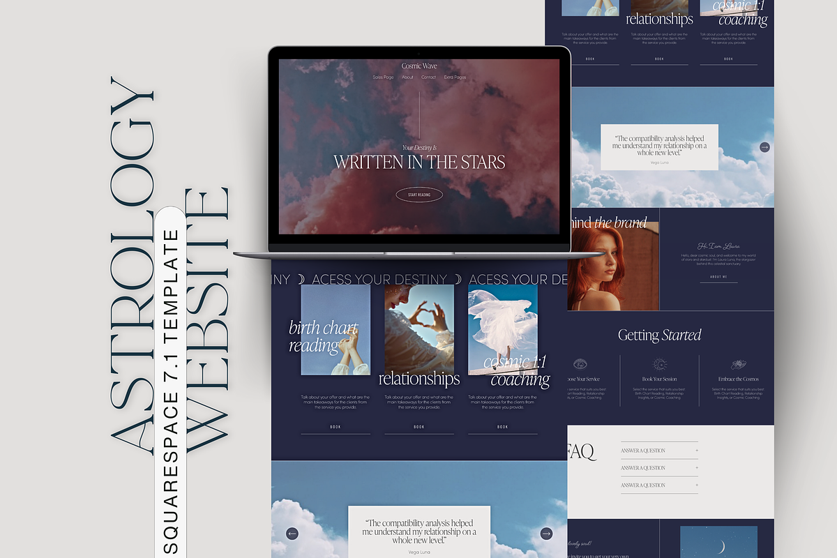 Astrology Website Spiritual Template, a Squarespace Template by Story Native