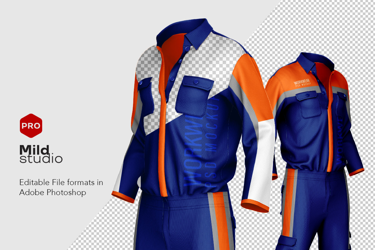 Worker Uniform Mockup, a Hoody Mockup by Mildstudio