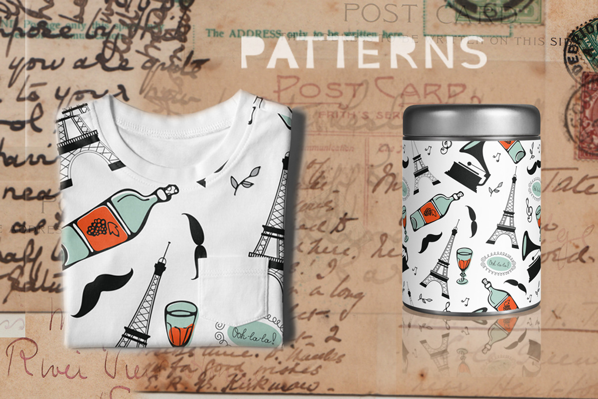 Paris patterns, an Illustration by Olillia