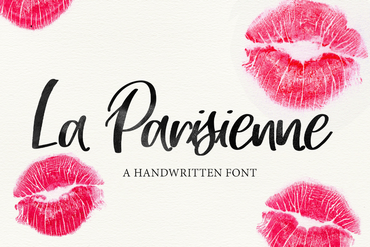 La Parisienne Brush Script, a Script Font by Shelly Laslo Illustration