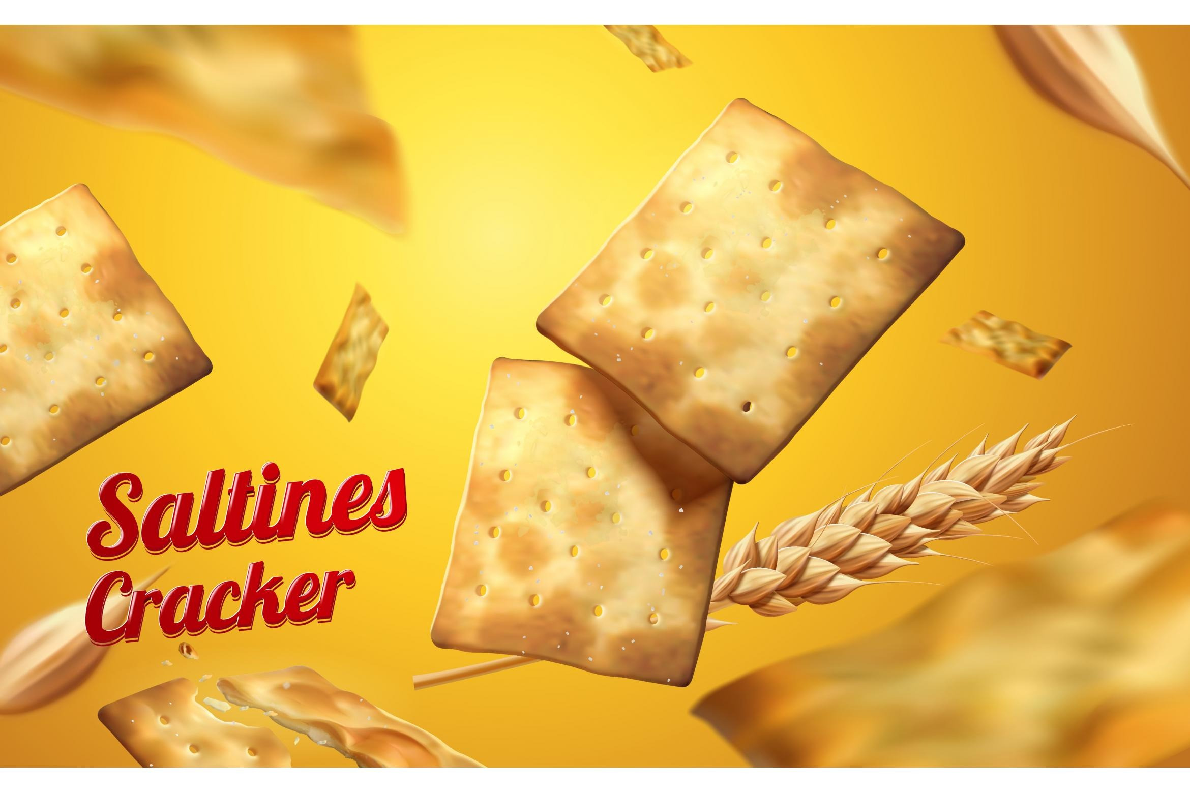 Saltines cracker element, a Food Illustration by TotallypicRF