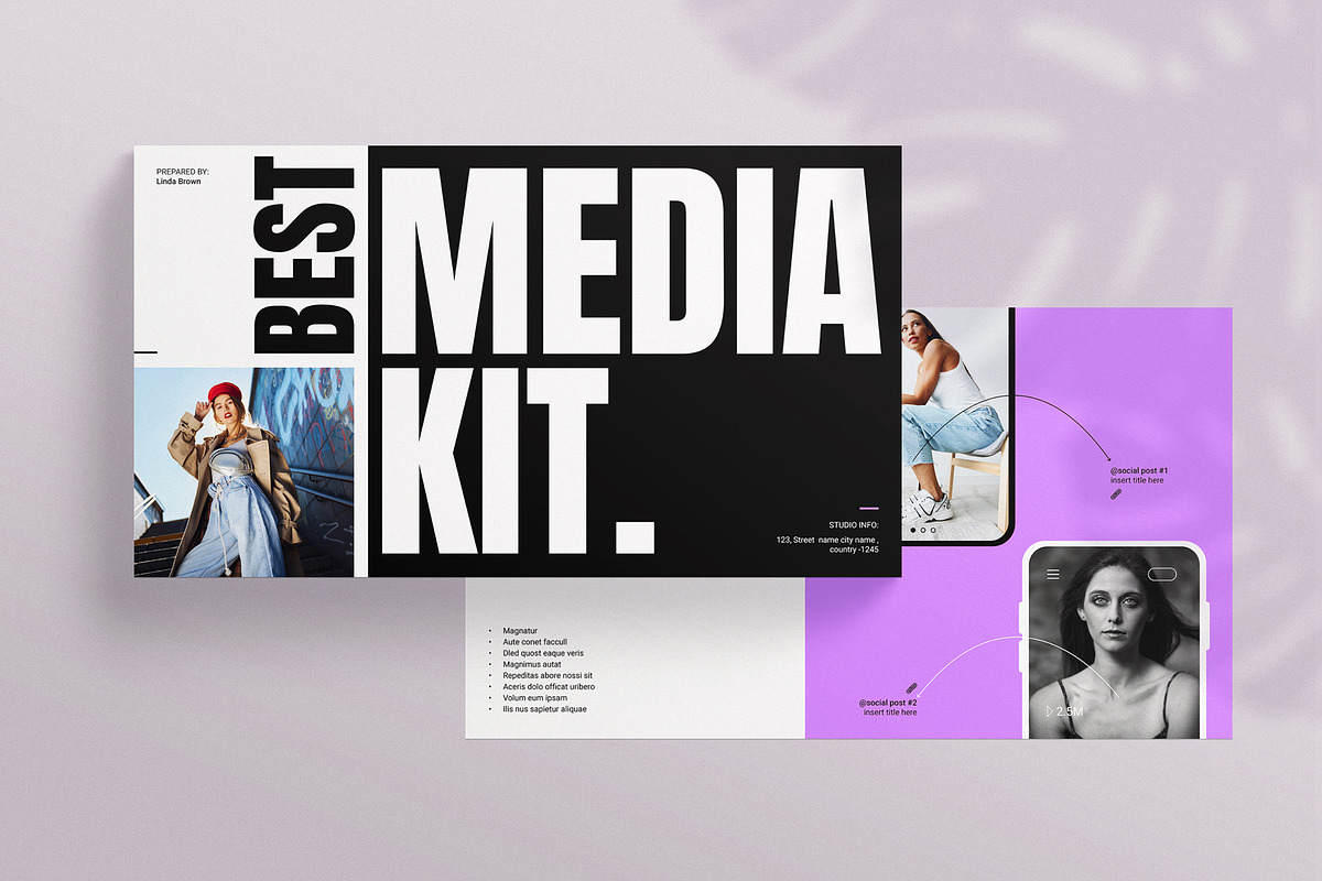 Media Kit Presentation Template, a Presentation Template by TemplatesForest