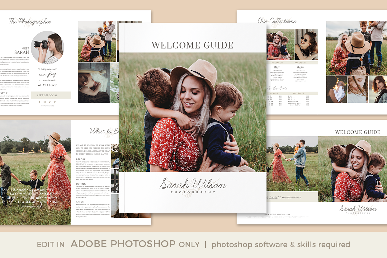 Photography Welcome Guide PHOTOSHOP, a Magazine Template by Digiluxe ...