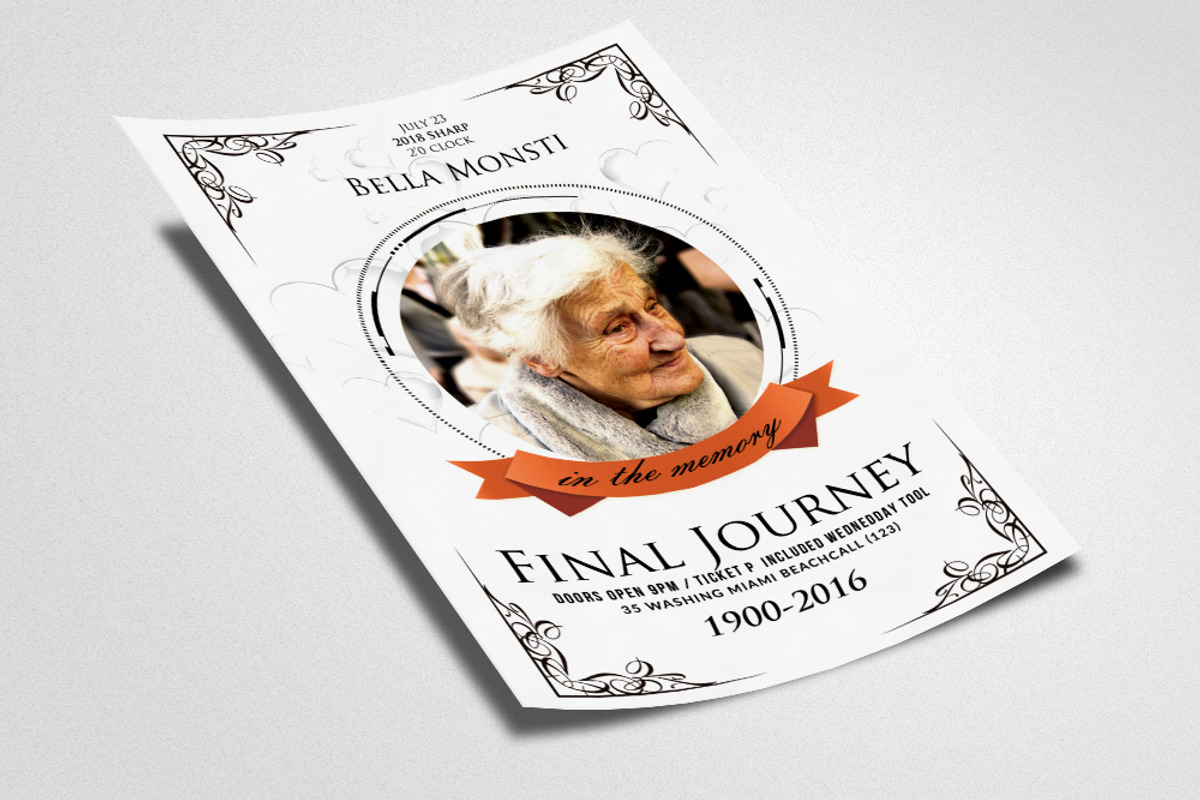 In the Loving Memory Flyer Template, a Flyer Template by Business Flyers