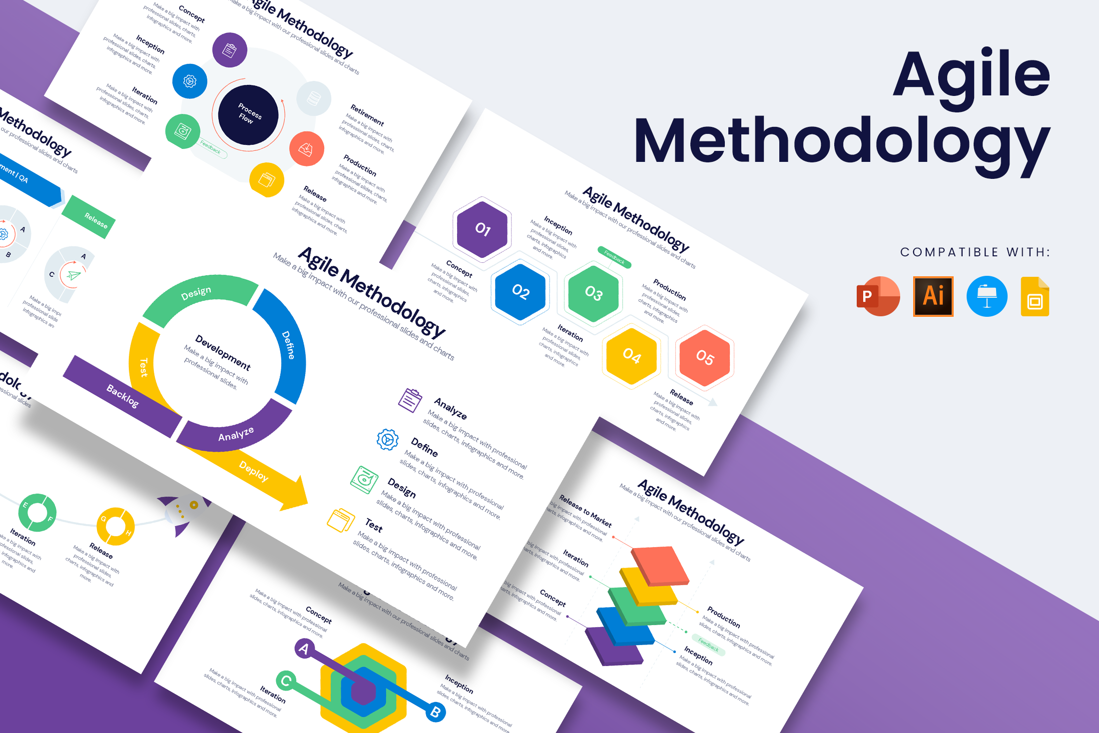 Agile Methodology, a Presentation Template by Slidesmash