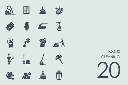 20 cleaning icons, an Icon by Palau