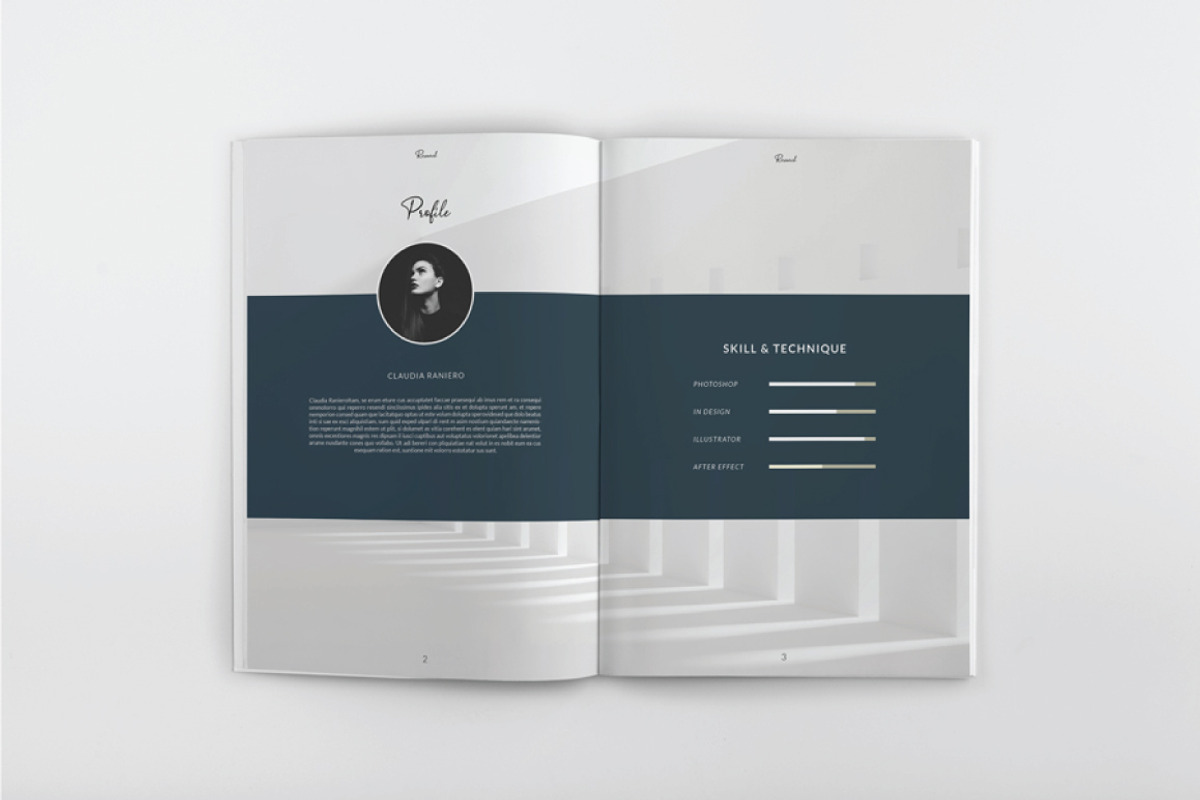 Research Portfolio Template Vol.5, a Brochure Template by Tiempo co ...