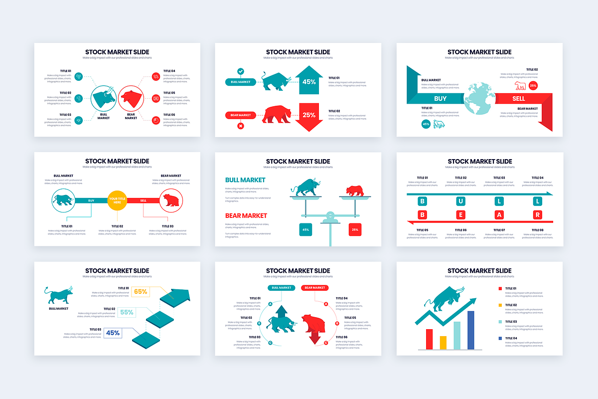 Stock Market Illustrator Templates, a Presentation Template by Slidesmash