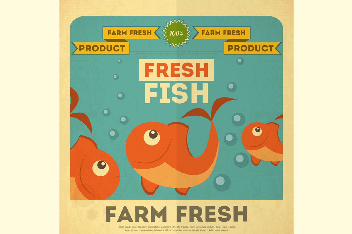 Fresh Fish, a Food Illustration by ELFIVETROV DESIGN