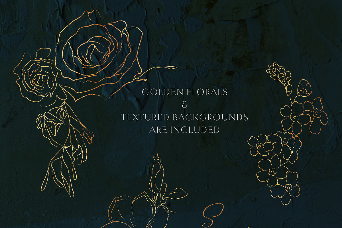 Line Drawing Botanicals, Plants, a Texture Illustration by Olya Creative