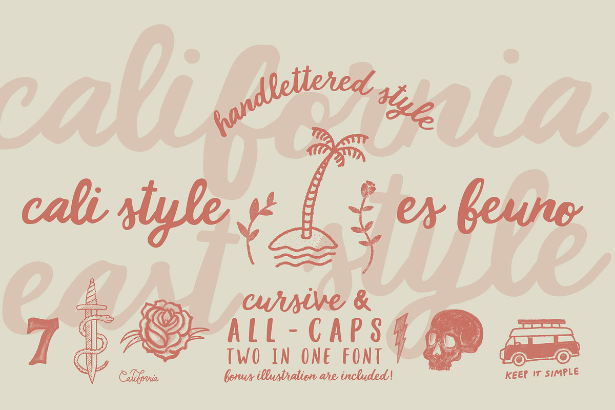 Cali Style Font, a Script Font by Outback Design Co.