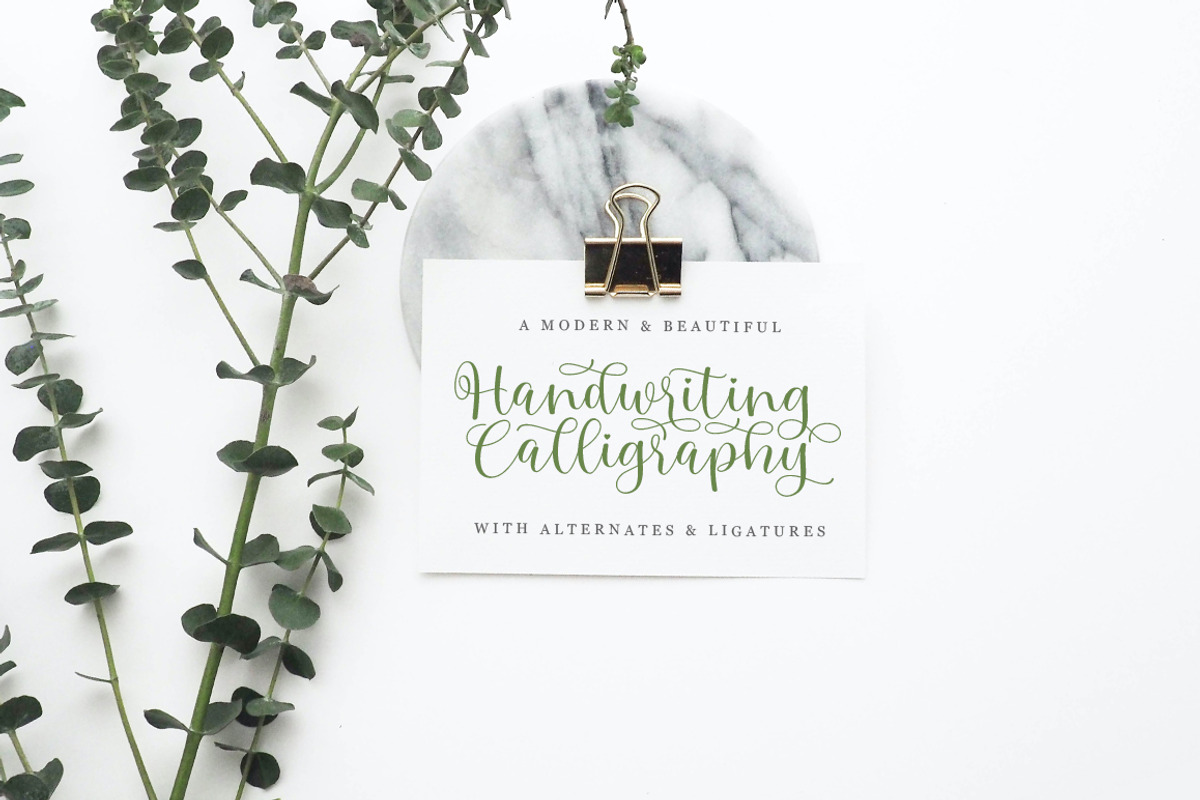 Mahesia | Lovely Script Font, a Script Font by Fargun Studio
