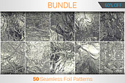 50 Seamless Foil Patterns, a Pattern Graphic by Marabu Textures Store