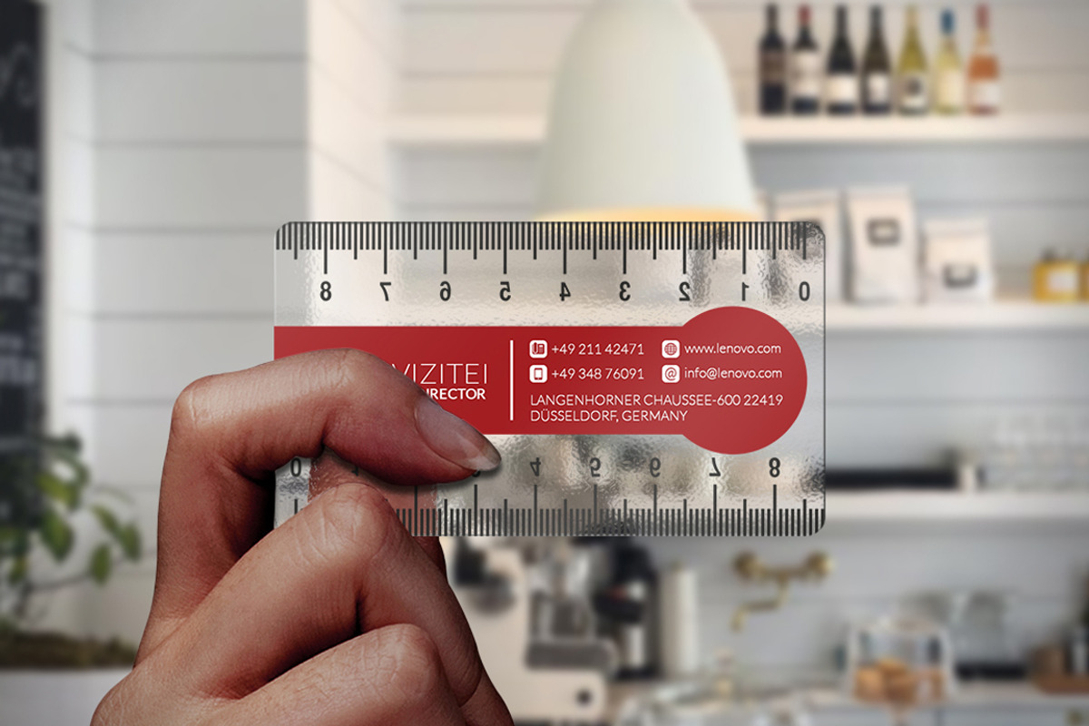 Transparent Ruler Business Card, a Business Card Template by Marvel