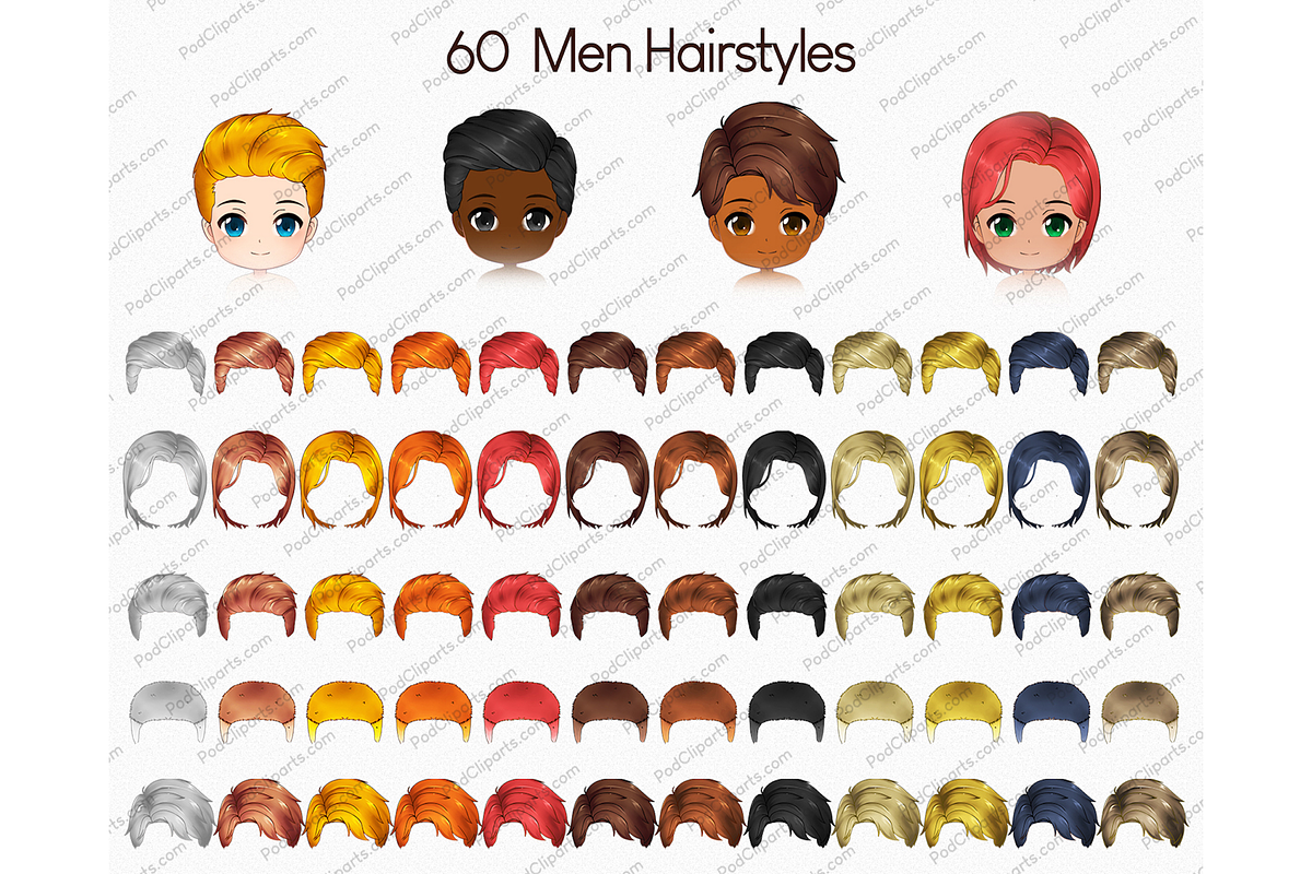 Couple Chibi, Besties Clipart PNG