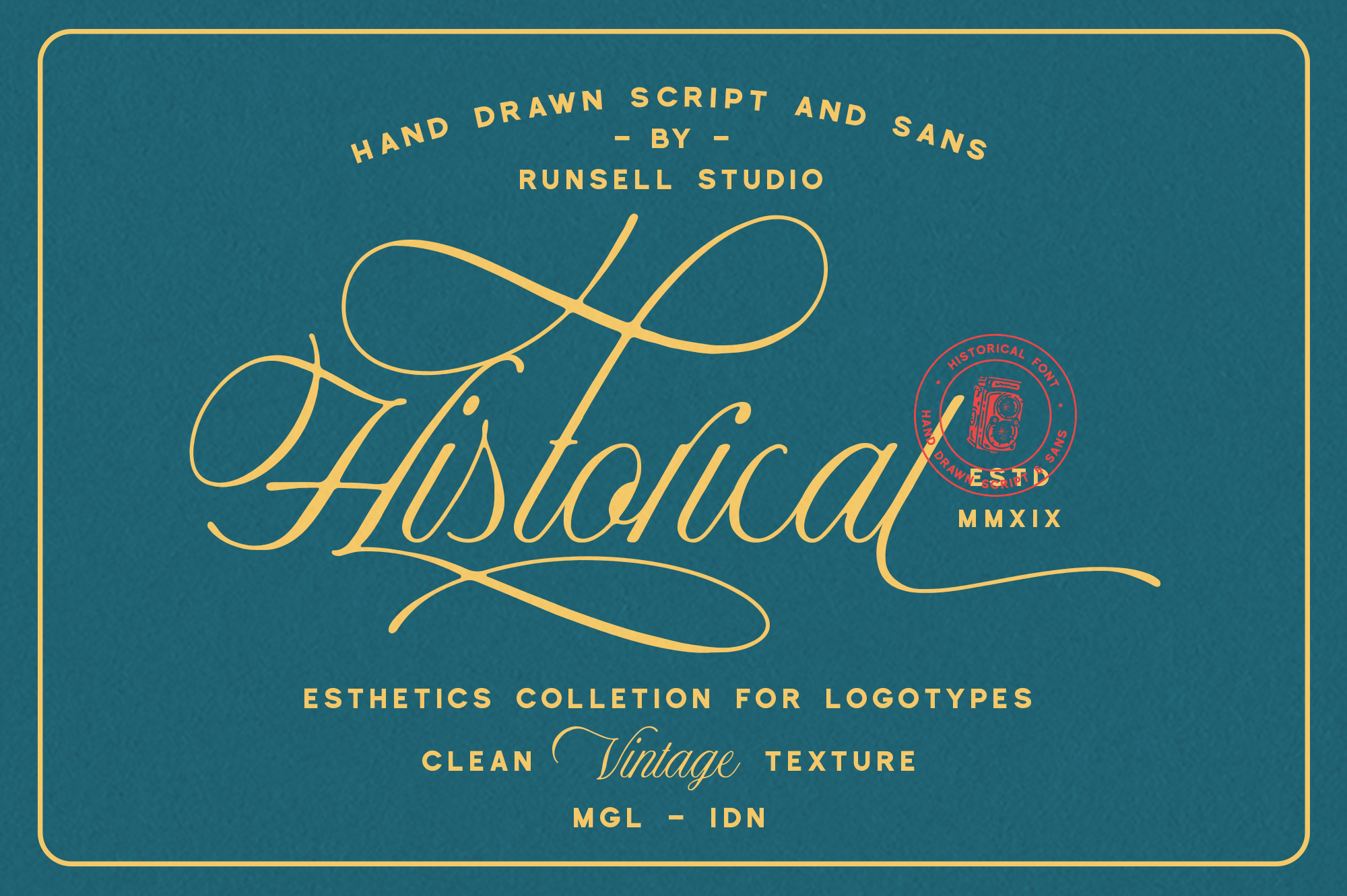 Historical - Handdrawn Font, a Script Font by Runsell Studio