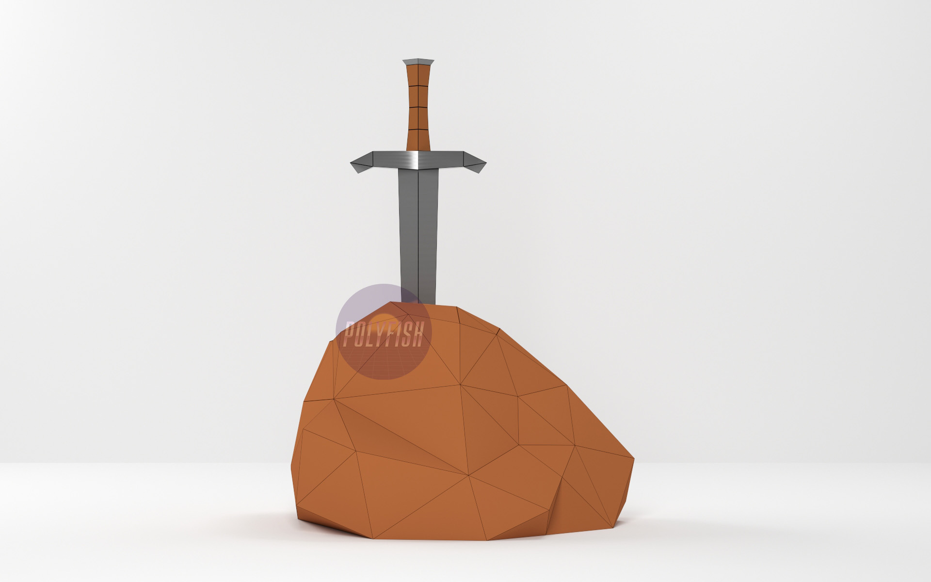 DIY The Sword in the Stone Template, a Graphic by PolyFish | Creative ...