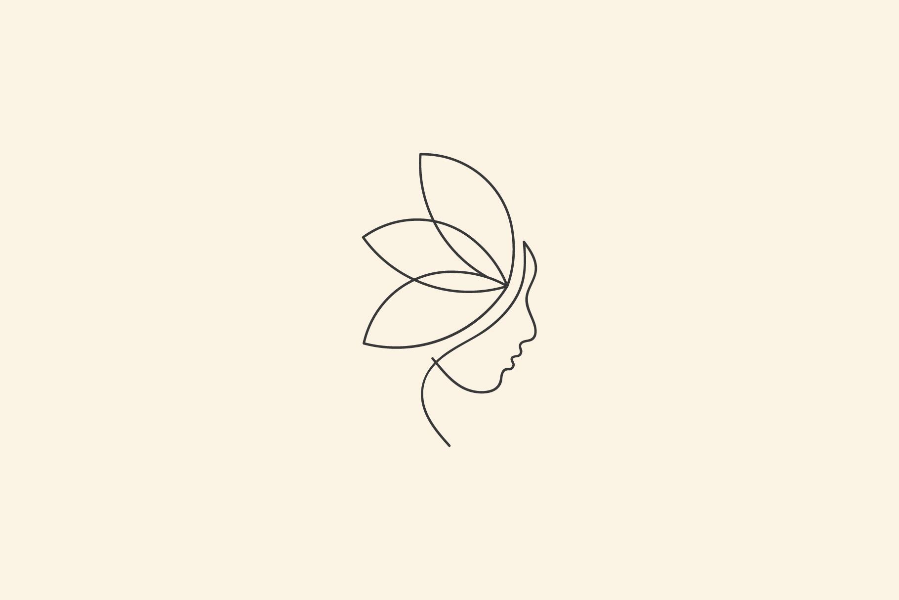 hair and face cosmetic logo design