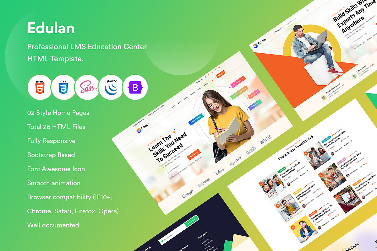 Education and LMS HTML5 Template, a HTML Template by CodexCoder Themes
