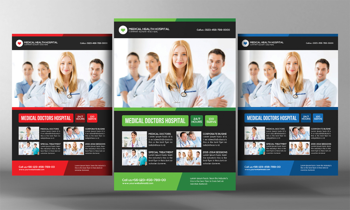 Medical Doctors Flyer Template, a Flyer Template by graphicforest