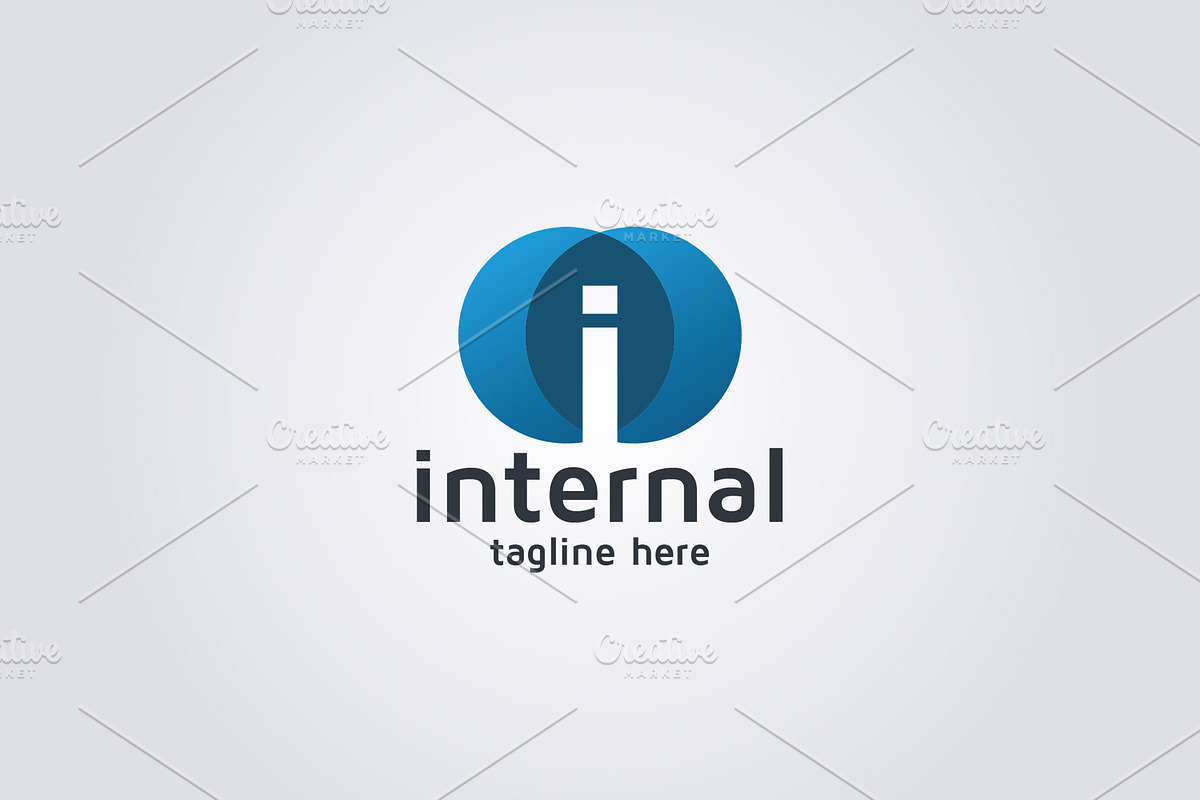 Internal Letter I Logo, a Branding & Logo Template by Design_Planet