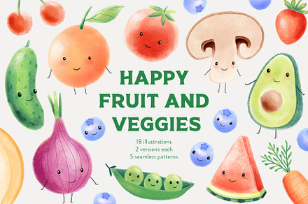 Kawaii Condiments Clipart | Illustrations ~ Creative Market