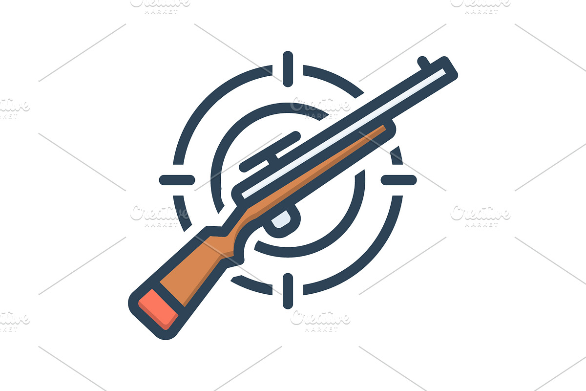 Hunting hunt icon, an Icon by Creative priyanka | Creative Market