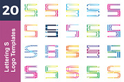 20 Logo Lettering S Template Bundle, a Branding & Logo Template by ...