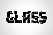 Broken Glass Text Effect