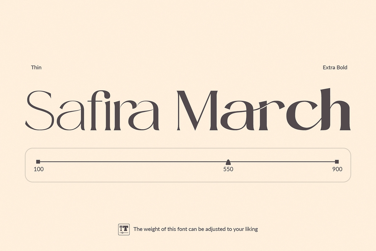 Safira March, a Serif Font by din-studio.com