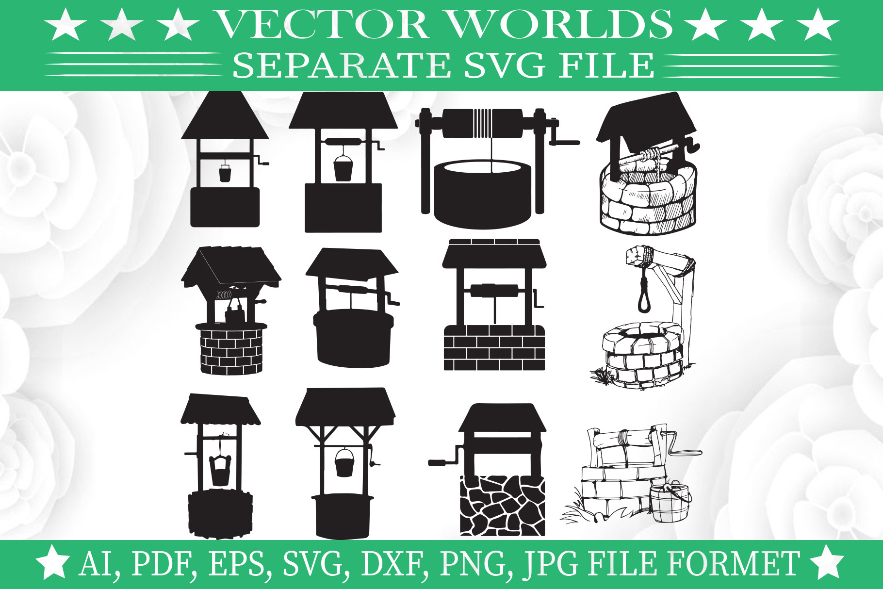 Water Well Svg, Water, Well Svg, an Object Graphic by VectorWorlds