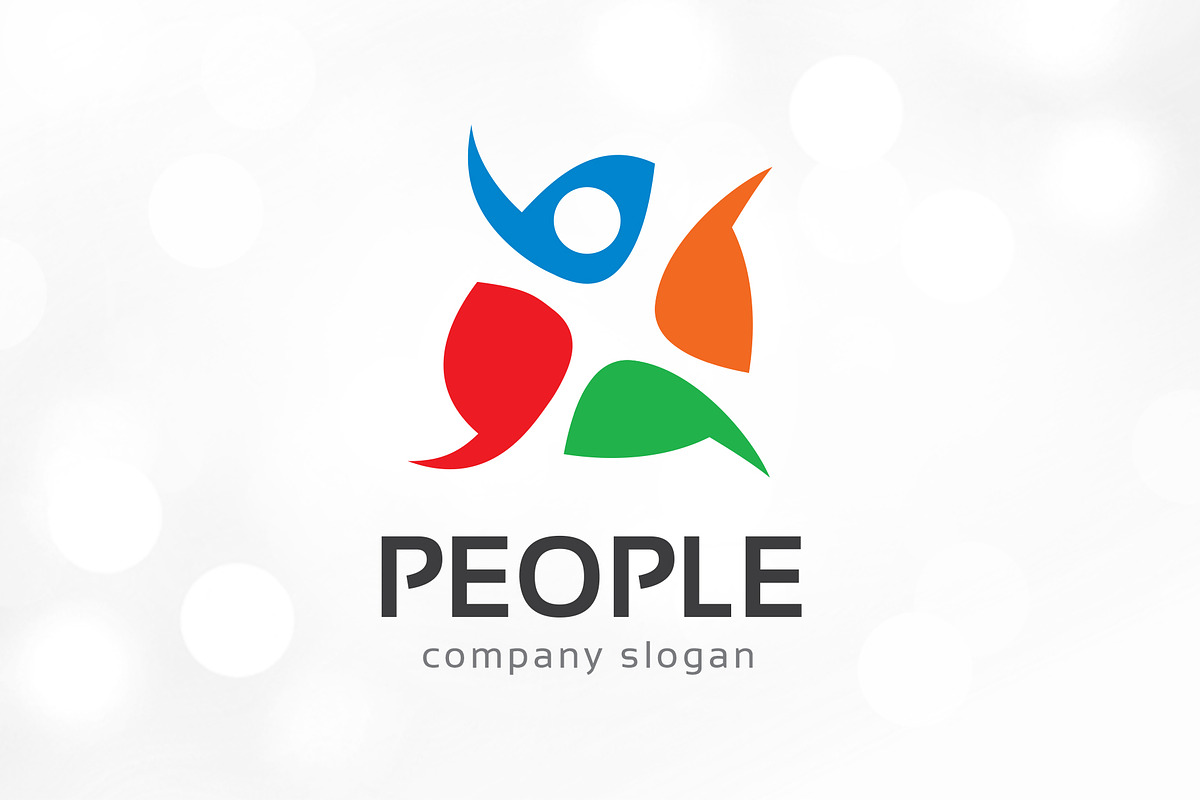 People Logo Template, a Branding & Logo Template by gunaonedesign