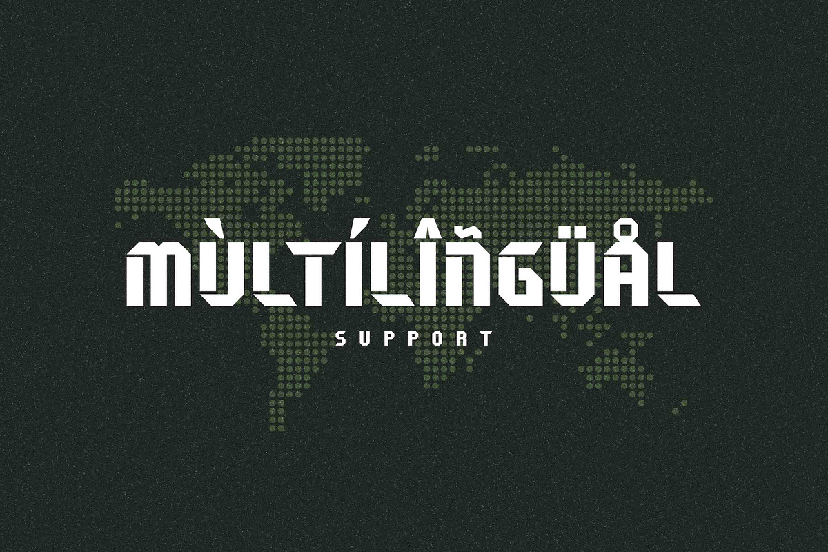 Union Force - Stencil Font, a Font by Almarkhatype