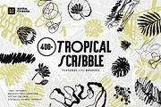 Tropical Scribble Textures and Brushes