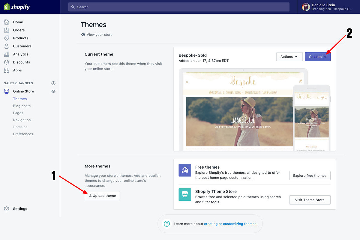Bespoke Gold Feminine Shopify Theme, a Shopify Template by Lavender Skye Studio