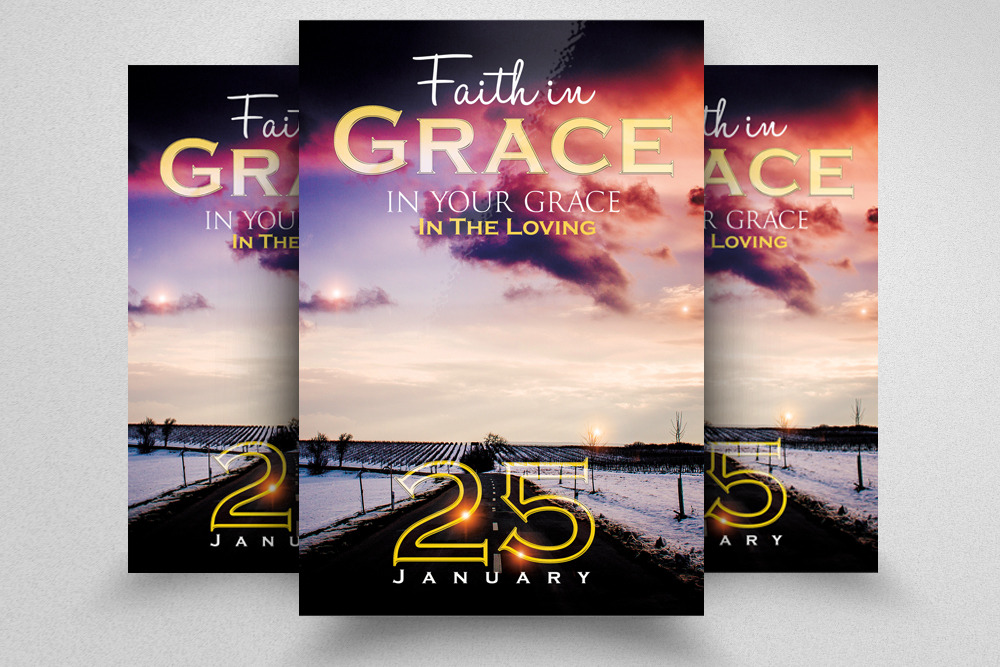 Grace Church Flyer Template, a Flyer Template by Business Flyers
