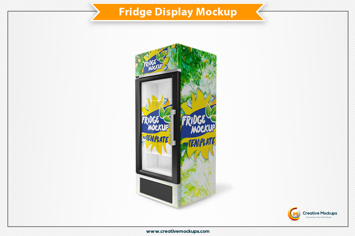 Fridge Mockup Template, a Merchandise Mockup by Plus Media
