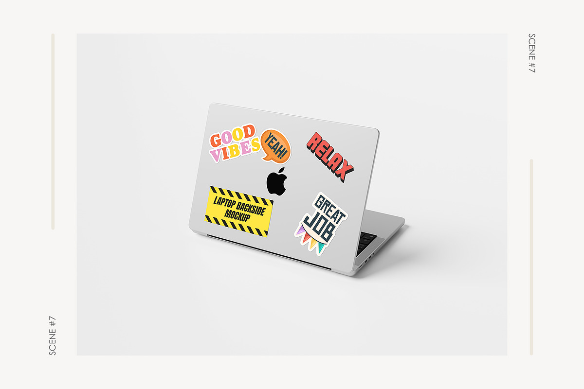Laptop Backside Mockup, a Device Mockup by Momogi