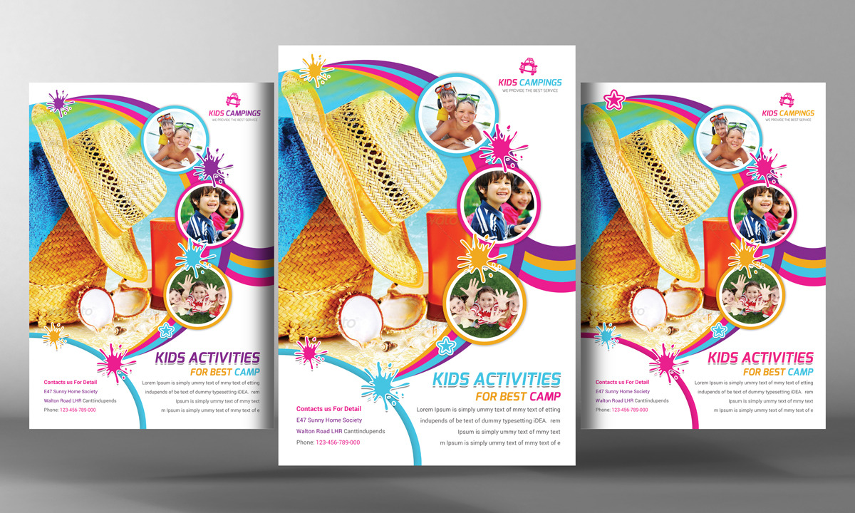 Kids Activities Flyer, a Flyer Template by graphicforest