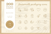 Sustainable Packaging Icons, an Outline Icon by Laymik creative ...