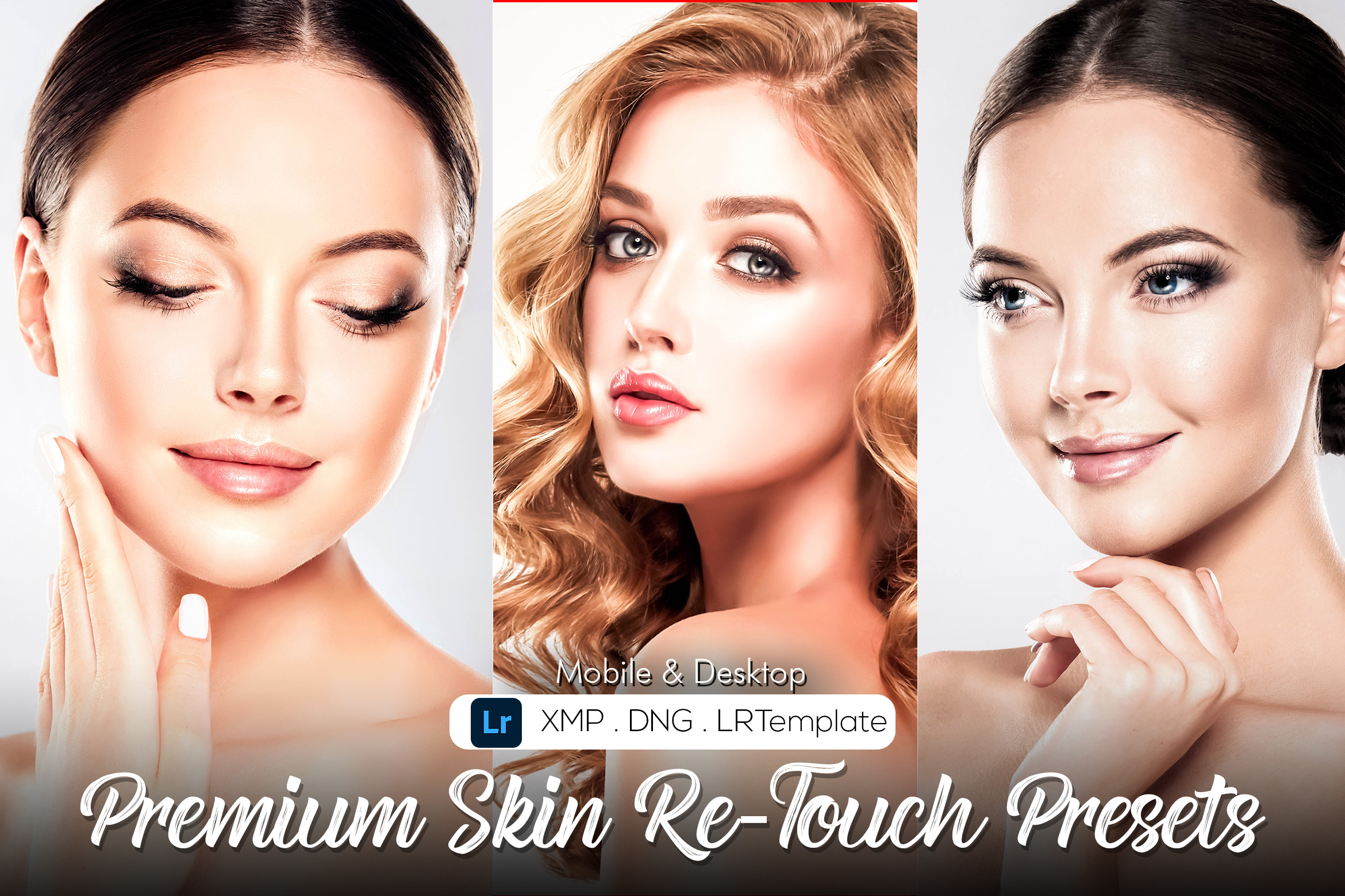 50 Premium Skin Re-Touch Presets, a Preset Add-On by Vatdesign