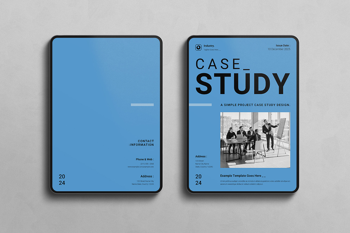 Digital Case Study Booklet Template, a Brochure Template by ...