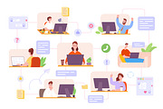 Interactive office community, a Graphic by Stock-Smart-Start