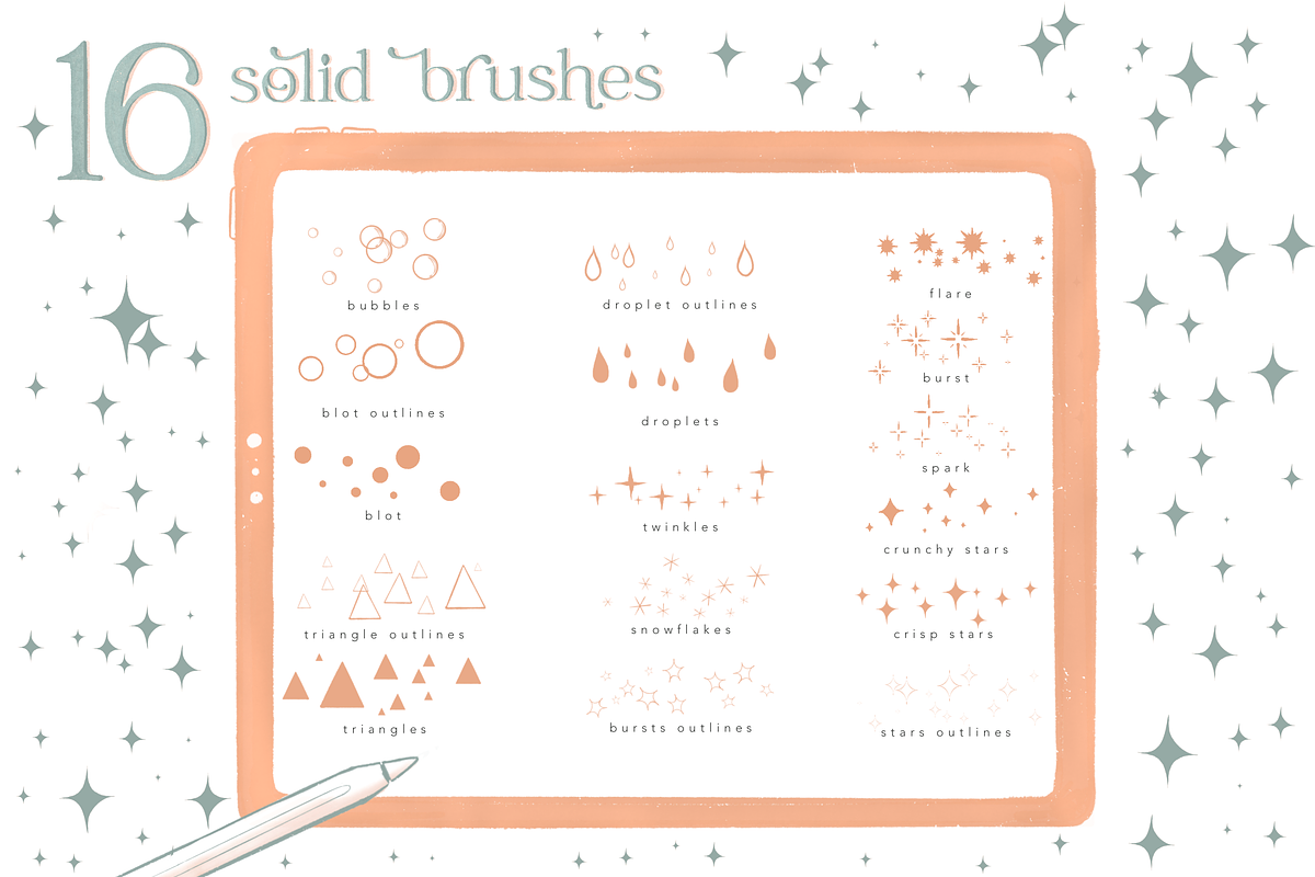 Scattered Stamp Cluster Brushes, a Brush Add-On by Wooly Pronto