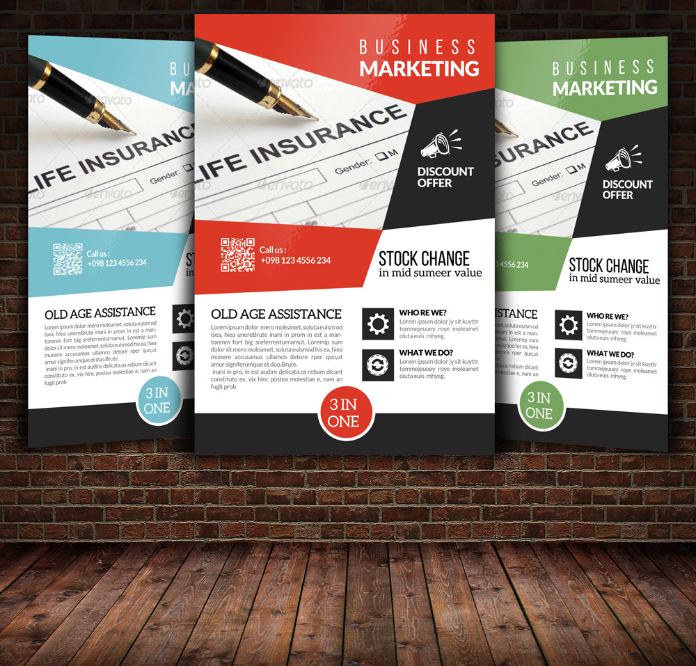 Insurance Flyer Template, a Flyer Template by Psd Templates